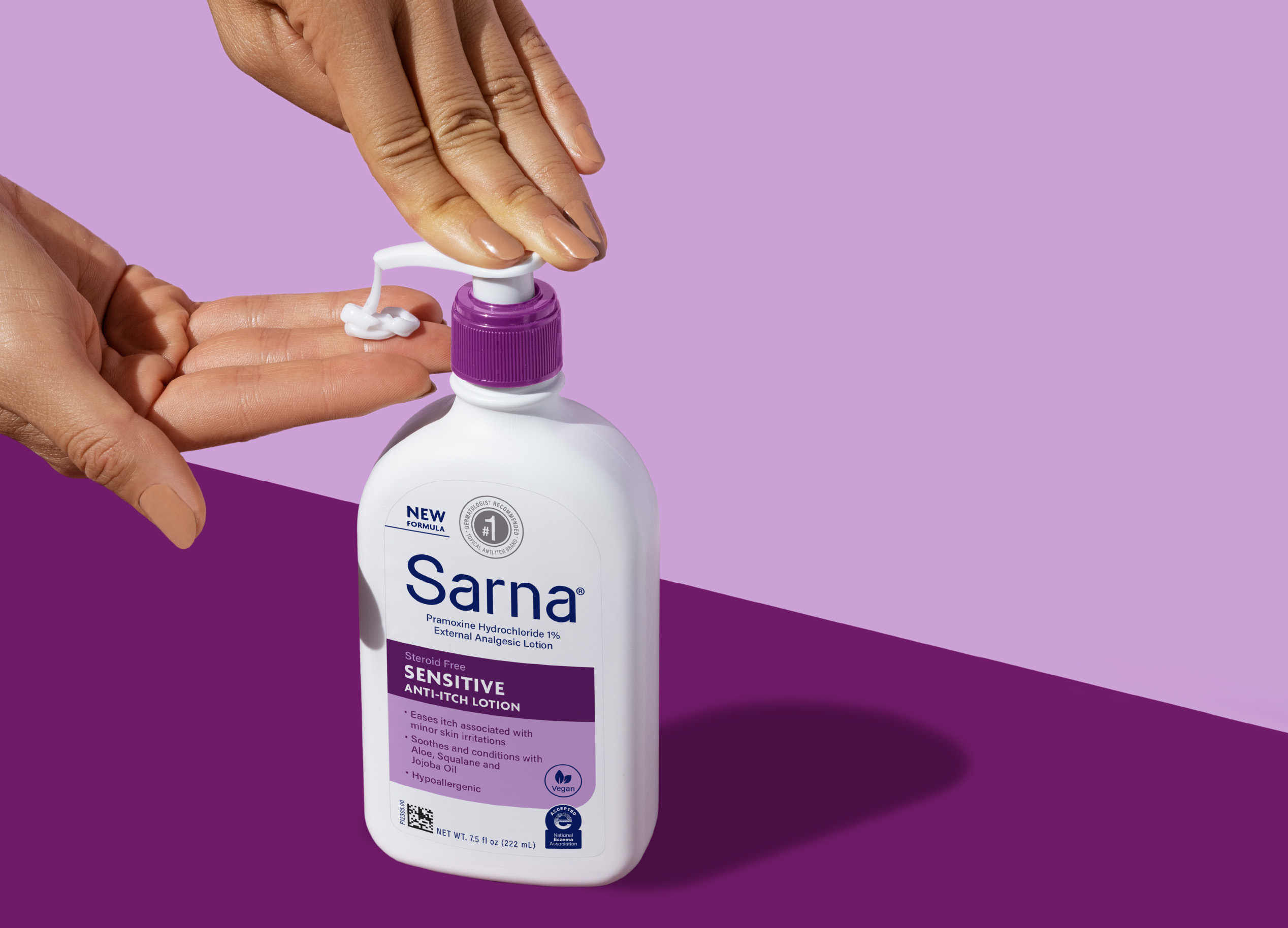 Sarna Sensitive Steroid-Free Anti-Itch Lotion | NEA Accepted